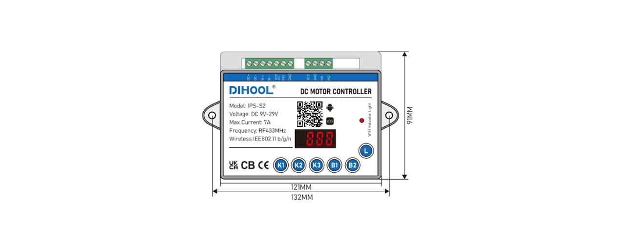 IPS-S2 Motor Controller With Current Protection